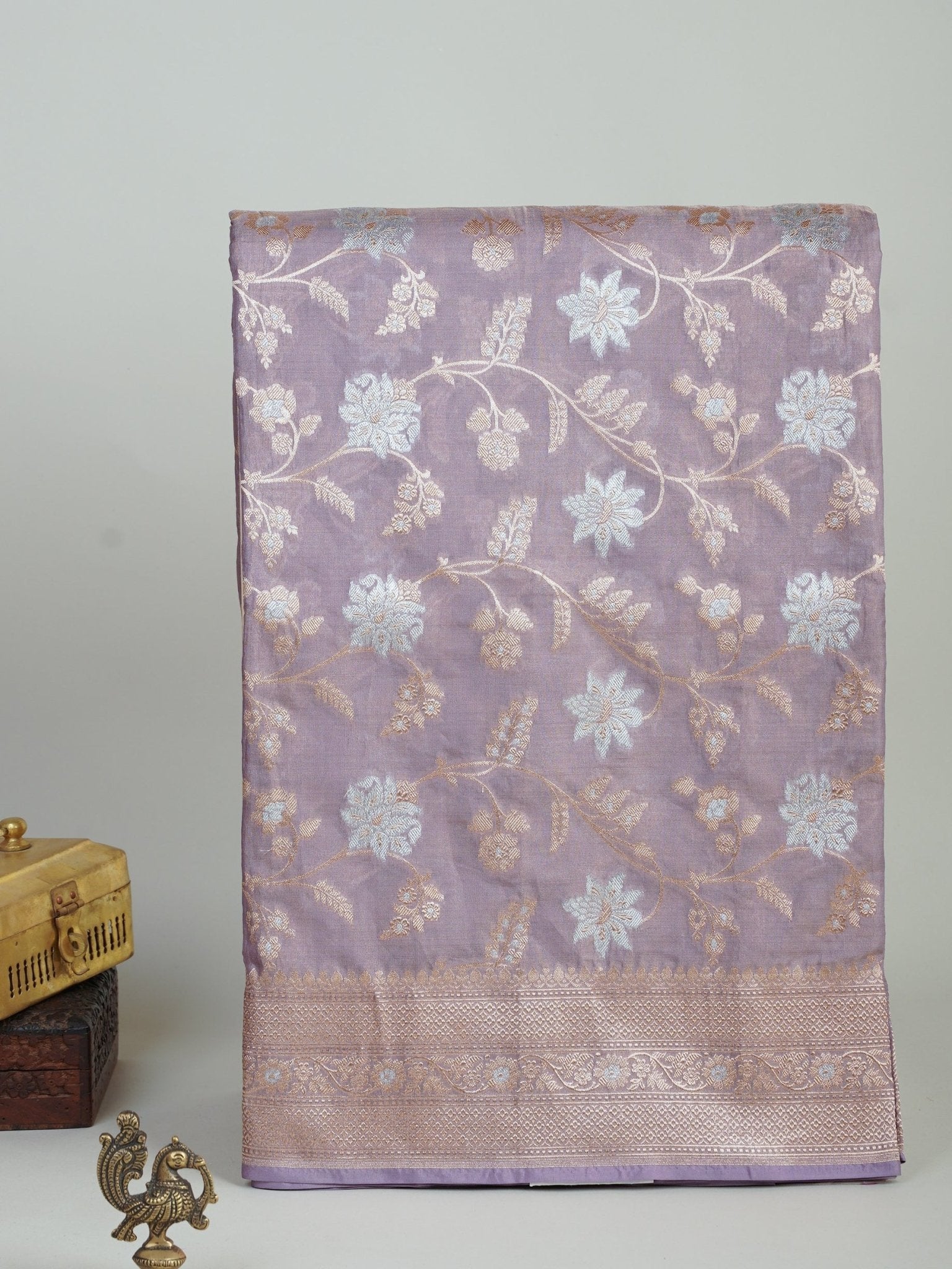 Katan Purple 100% Pure Tissue Manoranjitham - A Handloom Store